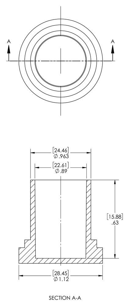 Caplugs EP-16 EP Series – Plastic Plug for Threaded Connectors, 500 Pack, Yellow LD-PE, Nominal Thread Size 1"-20 Flanged, Dust & Impact Protection, Fit Smooth Cylindrical Surfaces, Easy Removal