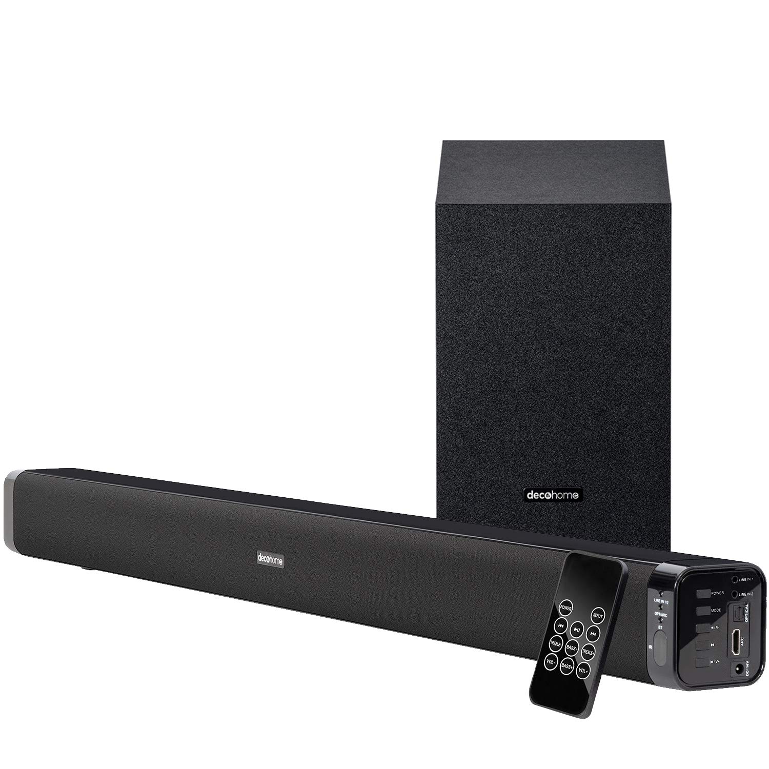 SAMSUNG UN65TU8300 65" HDR 4K UHD Smart Curved TV Bundle with Deco Gear Home Theater Soundbar with Subwoofer and Complete Wall Mount Setup and Accessory Kit