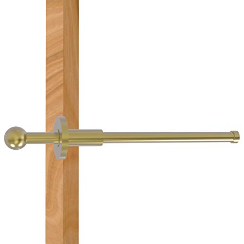 Allied Brass 13895441155 TD-23-SBR Traditional Pullout Garment Rod, 10-Inch, Satin Brass