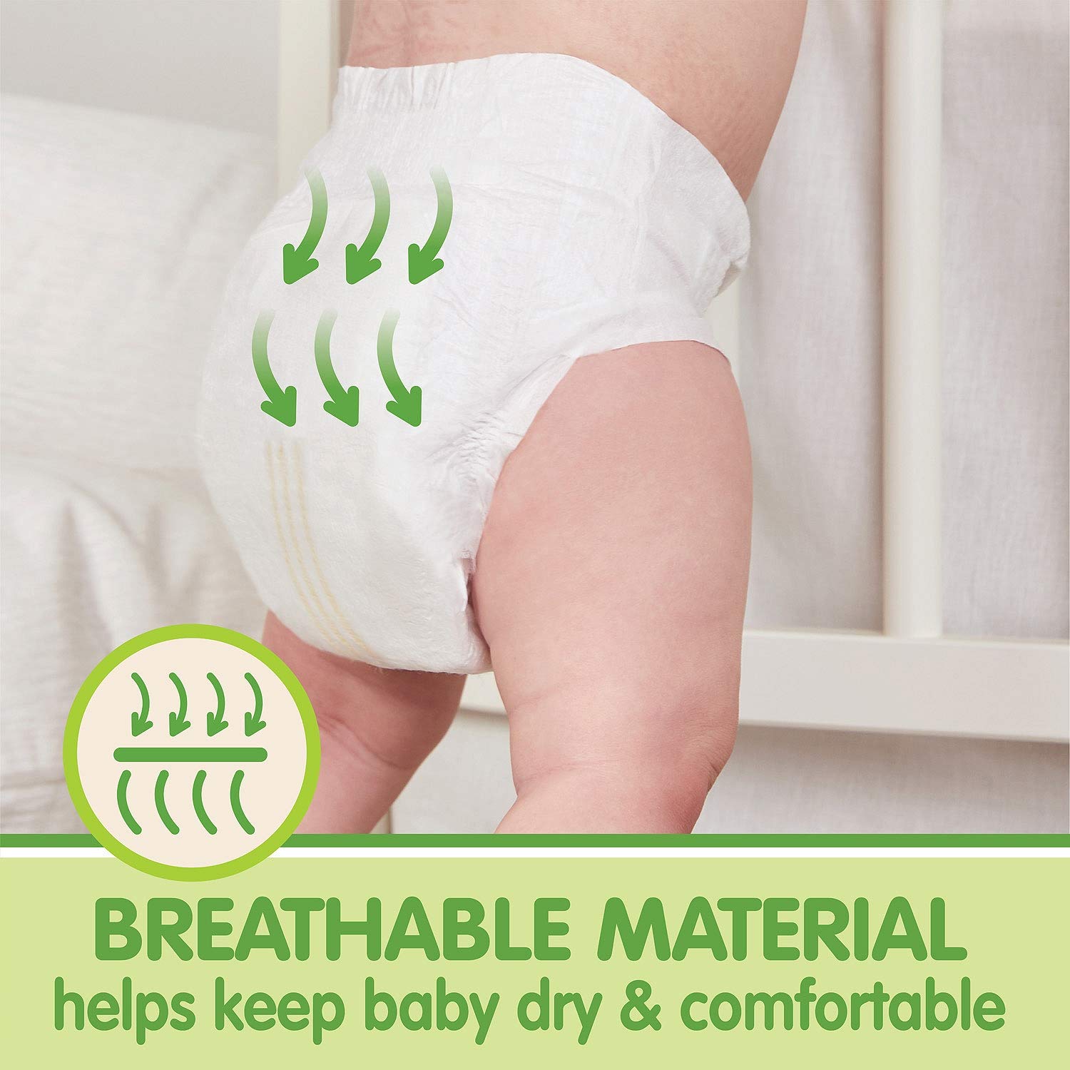 Member's Mark Comfort Care Baby Diapers, Newborn Up to 10 Pounds (108 Count)