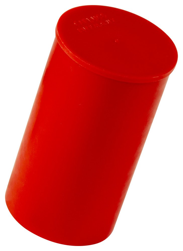 Caplugs 99394922 Plastic Long-Threaded Connector Cap RCL-12, PE-LD, to Cap Thread Size 1 1/16 Cap ID 1.049" Length 1.89", Red (Pack of 40)