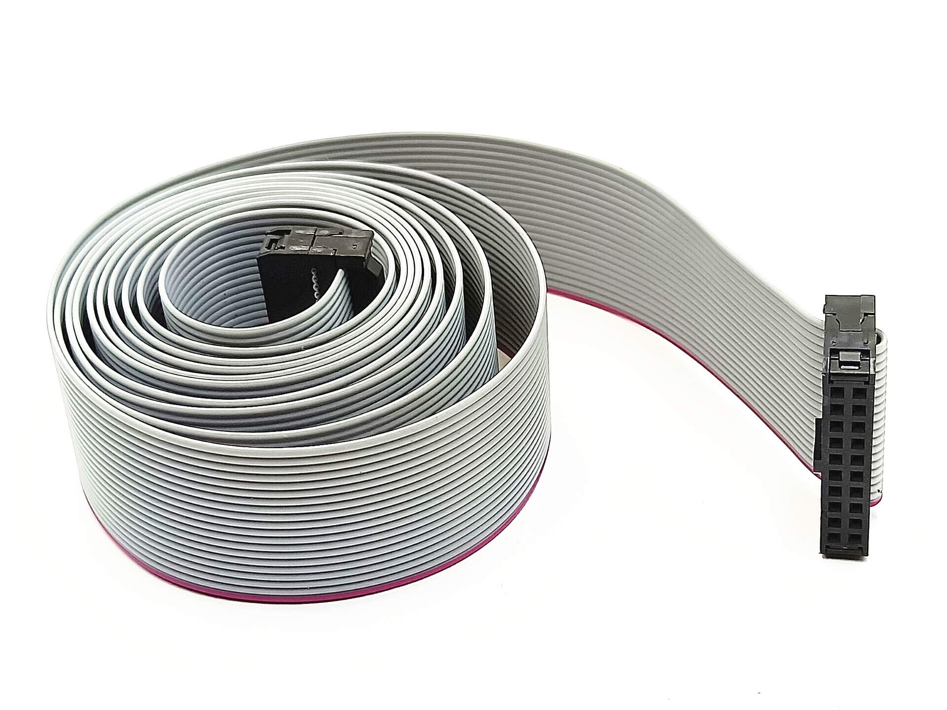 BLS 2.54mm Pitch IDC 20-Pin F/F Connector Extension Flat Ribbon Cable 150cm Length