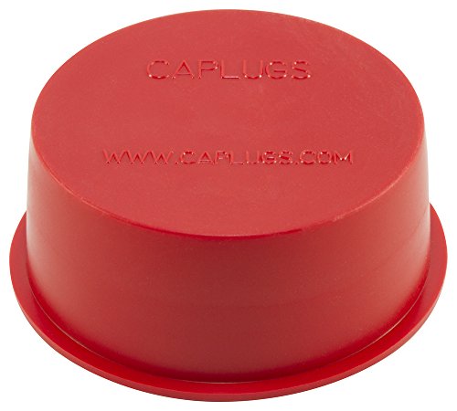 Caplugs ZTV20Q1 Plastic Tapered Vinyl Cap and Plug. TV-20, PVC, Cap OD 1.514" Plug ID 1.703", Red (Pack of 30)