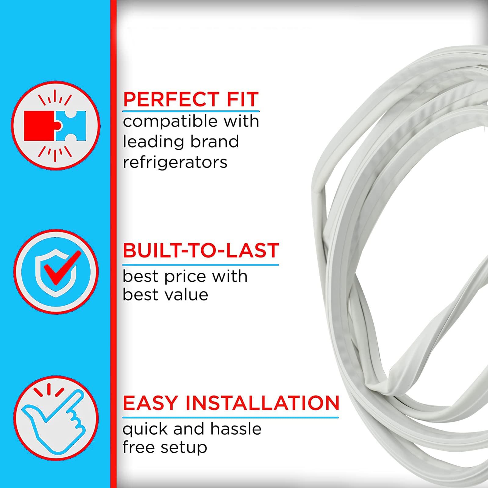 7010584 SZO584 3211080 3212110 (67 3/4" x 27 3/4")Refrigerator Door Gasket Seal Fits Sub-Zero Compatible 632-2 695-2