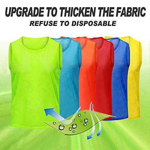 Antoyo Basketball Jersey,Pinnies Adult,Scrimmage Vests for Kids Soccer Training Equipment Red-M