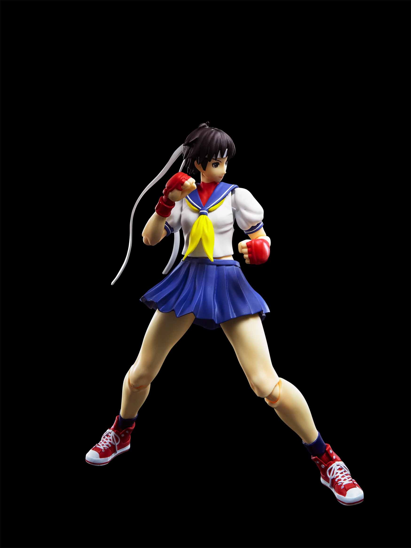 Bandai Tamashii Nations S.H.Figuarts Sakura Kasugano "Street Fighter" Action Figure, Multi-colored, 8" (BAN23895)