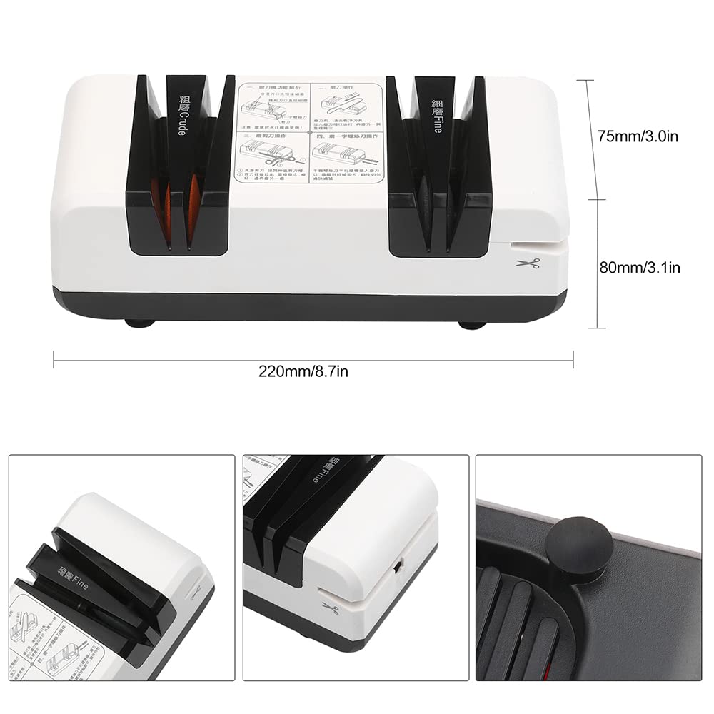 2800 r/min Electric Knife Sharpener Auto Professional Sharpening Kitchen Knives Safe with Non-Slip and Ergonomic Design 60W Chef's Choice ,for All Knives, Scissors Screwdriver Work Sharp