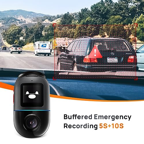70mai Dash Cam Omni, 360° Rotating, Superior Night Vision,Built-in 128GB eMMC Storage, Time-Lapse Recording, 24H Parking Mode, AI Motion Detection, 1080P Full HD, Built-in GPS, App Control