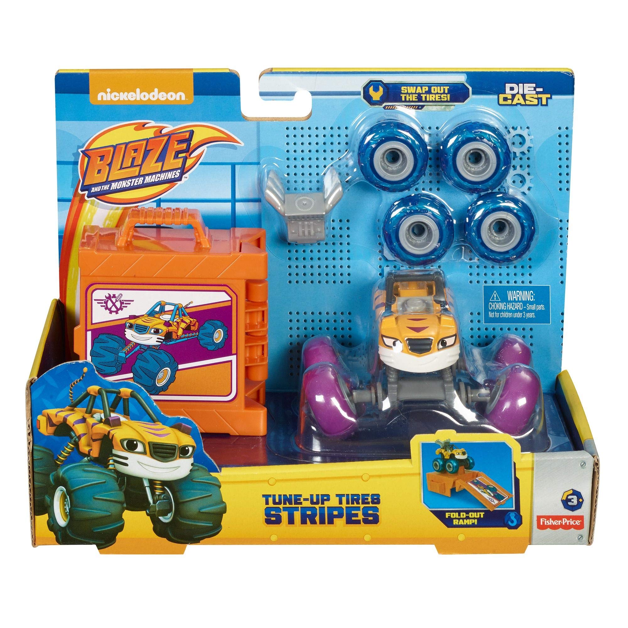 Fisher-Price Nickelodeon Blaze & the Monster Machines Tune-Up Tires, Stripes