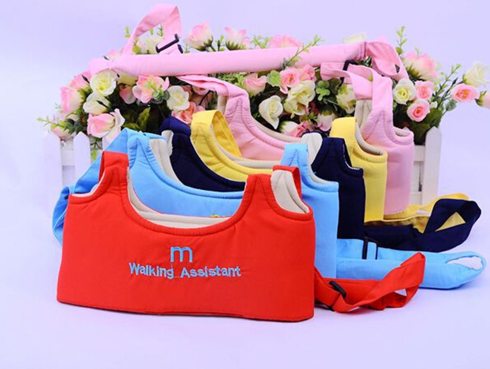 Baby Toddler Learn to Walk Walking Harness Aid Assistant Safety Rein Train Walking Protective Belt (Navy Blue)