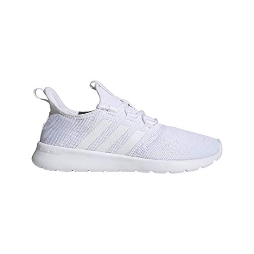 adidas Women's Cloudfoam Pure 2.0 Running Shoes, White/White/Grey, 6
