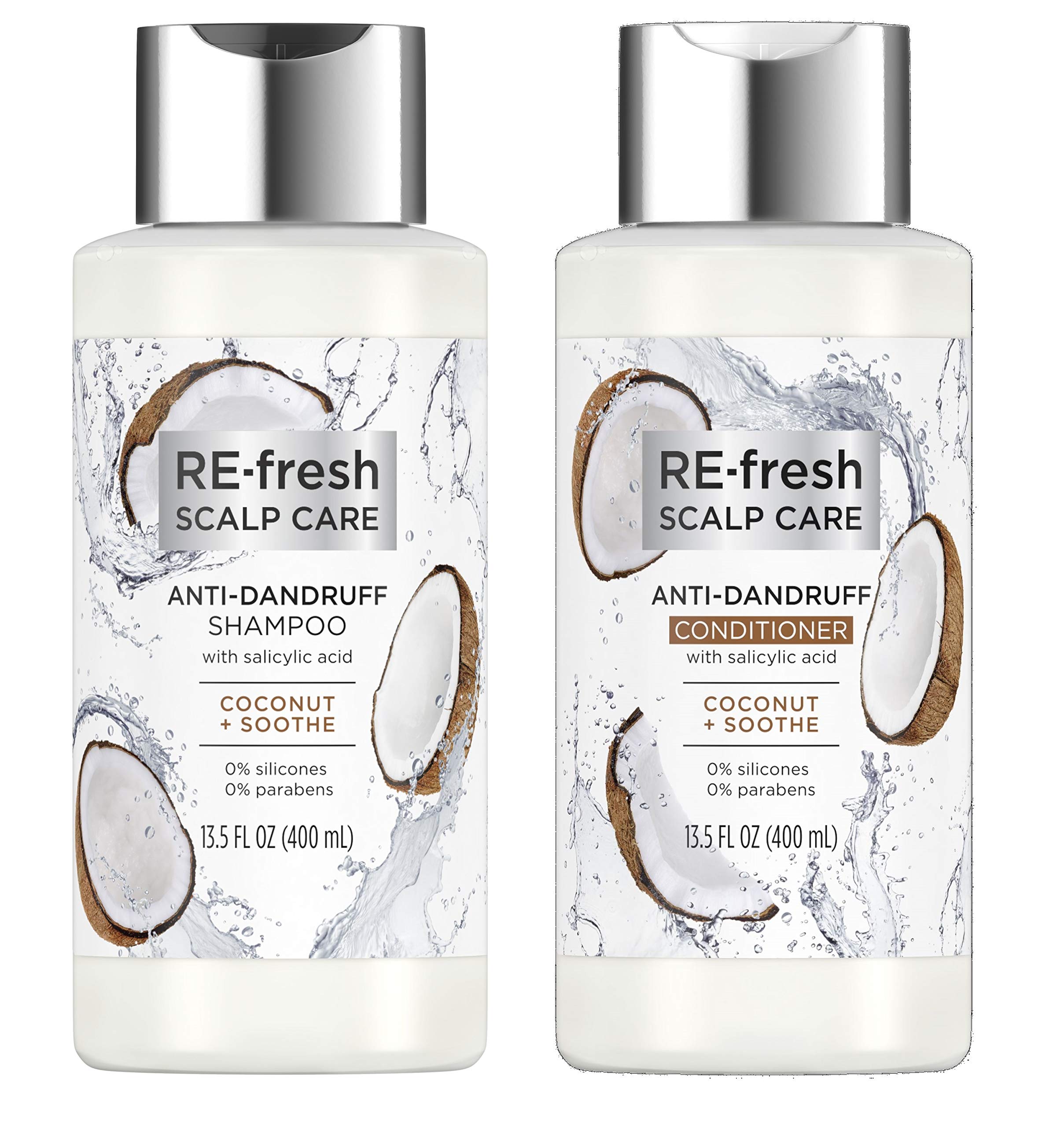 RE-fresh Scalp Care - Anti-Dandruff Shampoo and Conditioner Set - Coconut + Soothe