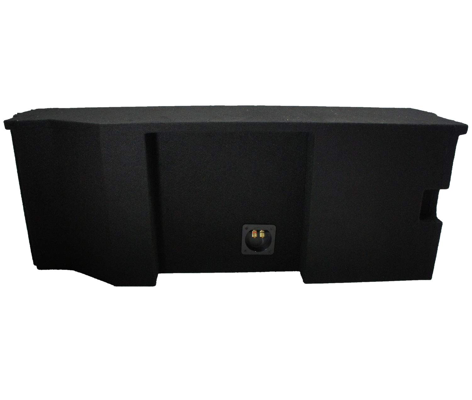 American Sound Connection JW2X10-0717-AR Compatible with Jeep Wrangler 2007 2 Door Dual 10" Sub Box with Amp Rack