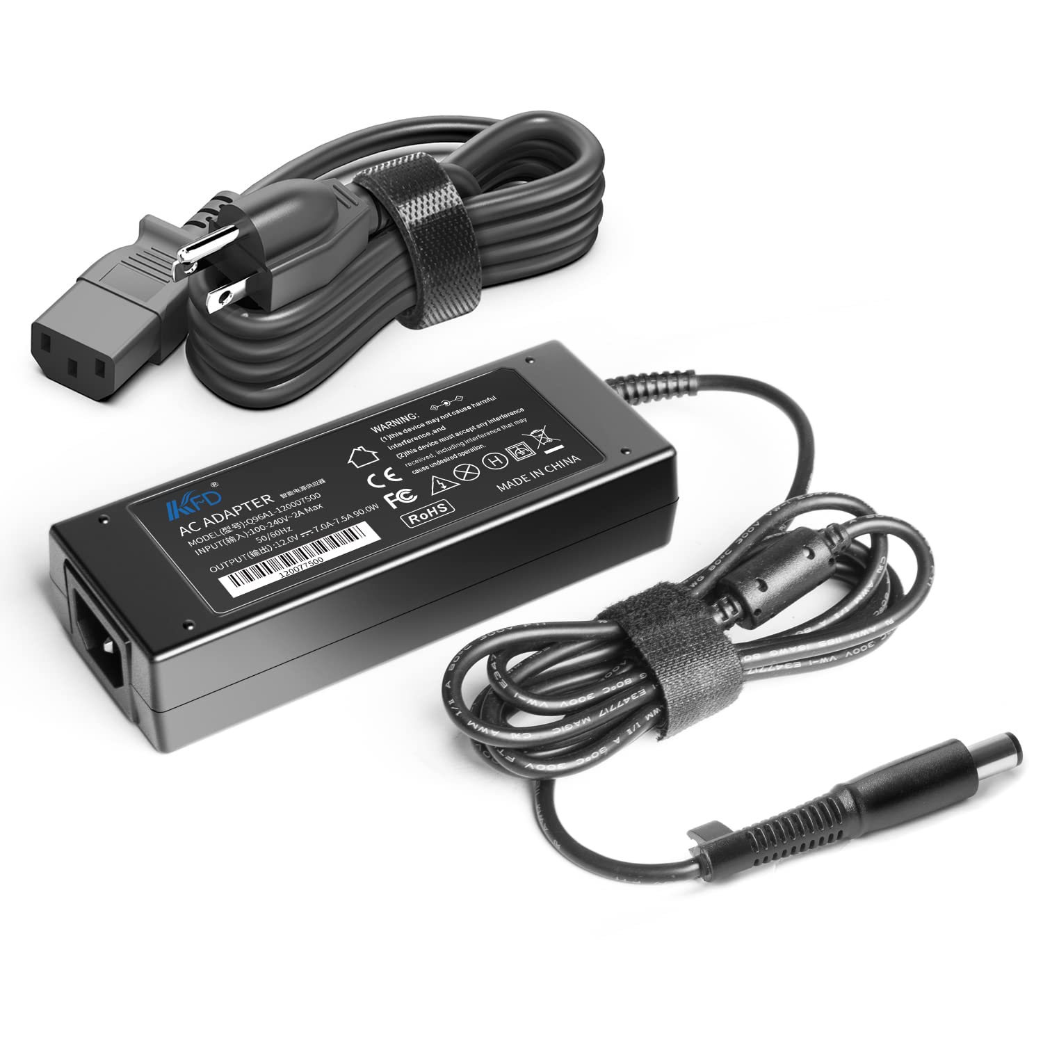 KFD 12V 7.5A 90W AC DC Adapter Charger Replacement for Philips Respironics DreamStation CPAP BiPAP Machines 267P 467P 560 560P 567P 660P 667P 760 760P 767P Power Supply Cord Cable US Plug PSU
