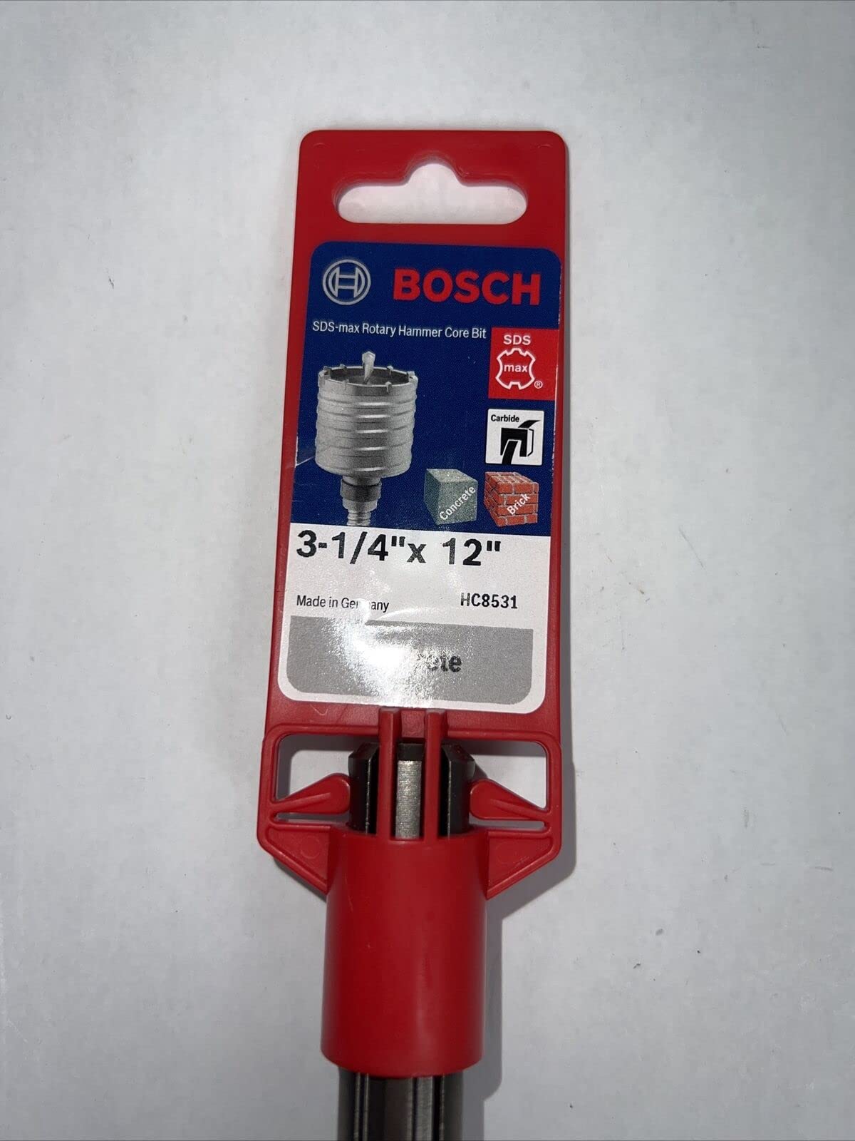 3-1/4 in. x 7 in. x 12 in. SDS-MAX Carbide Rotary Hammer Core Bit for Masonry and Concrete Drilling