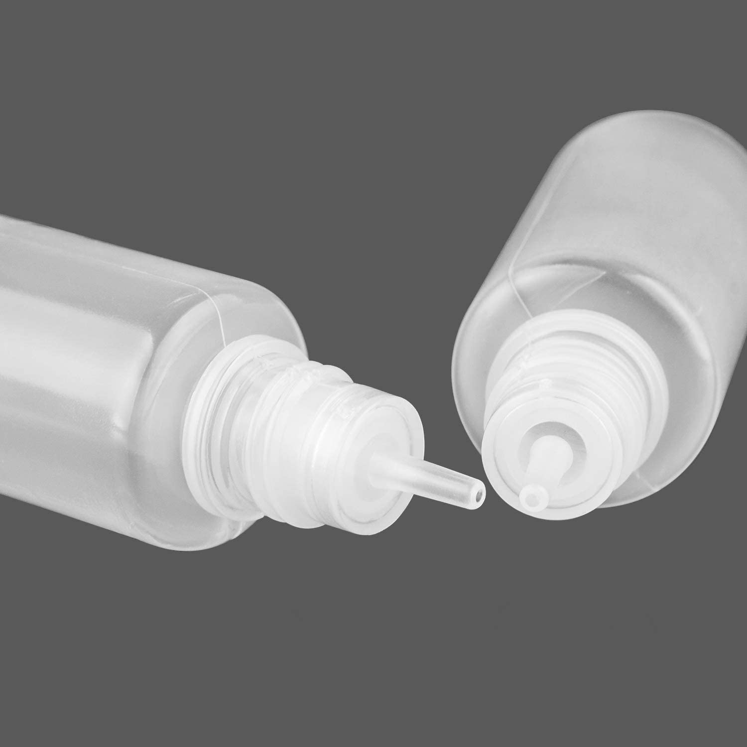 200 Pcs 15ml, 0.5 oz Plastic Eye Liquid Dropper Bottles with Childproof Cap, Durable Plastic Slightly Squeezable (WHITE 200ct), 0.5 OZ (15ml Dropper)