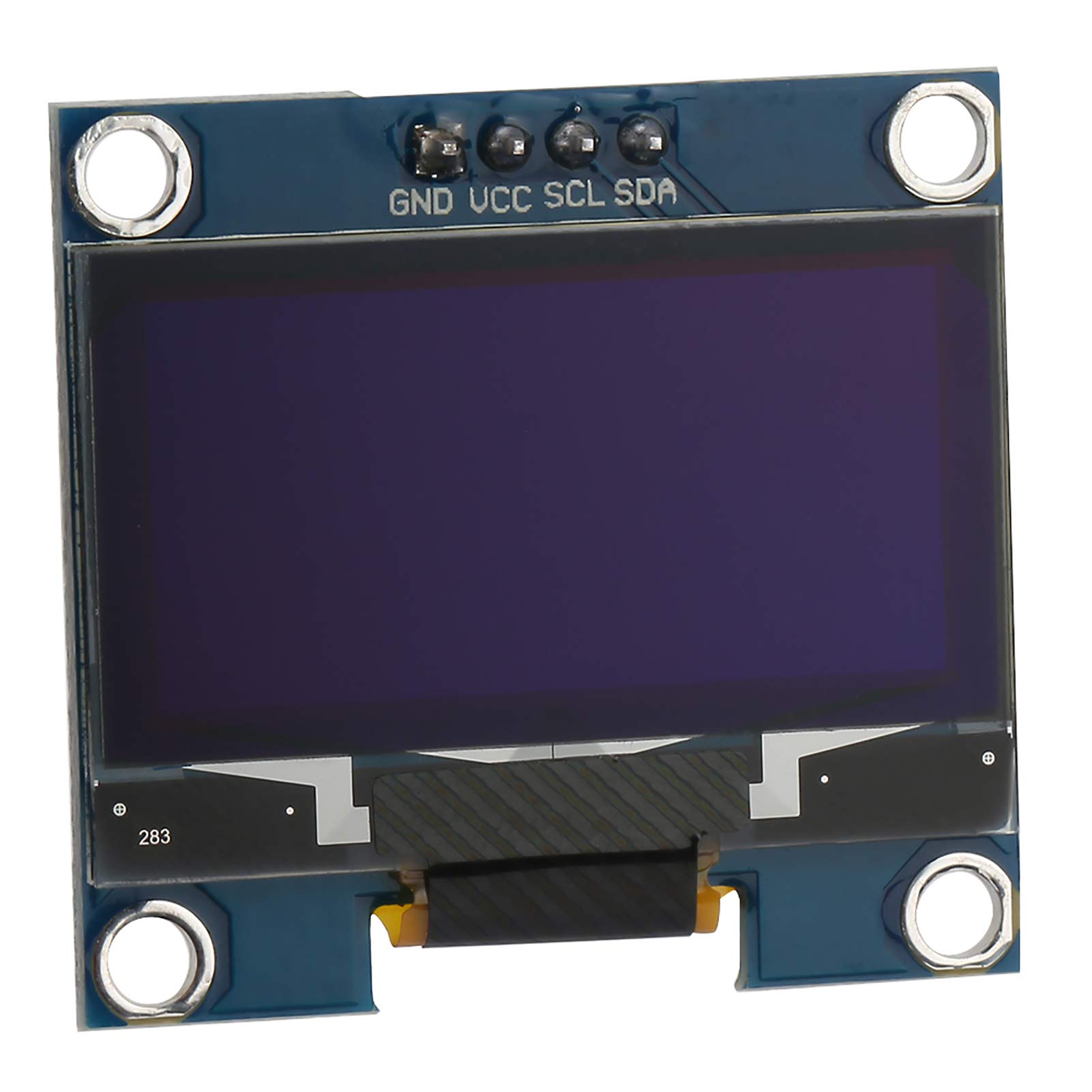 Walfront 1.3 Inch 128X64 IIC I2C SPI Serial OLED Display Module White Text Color for MP3 Function Cellphone Smart Health Device