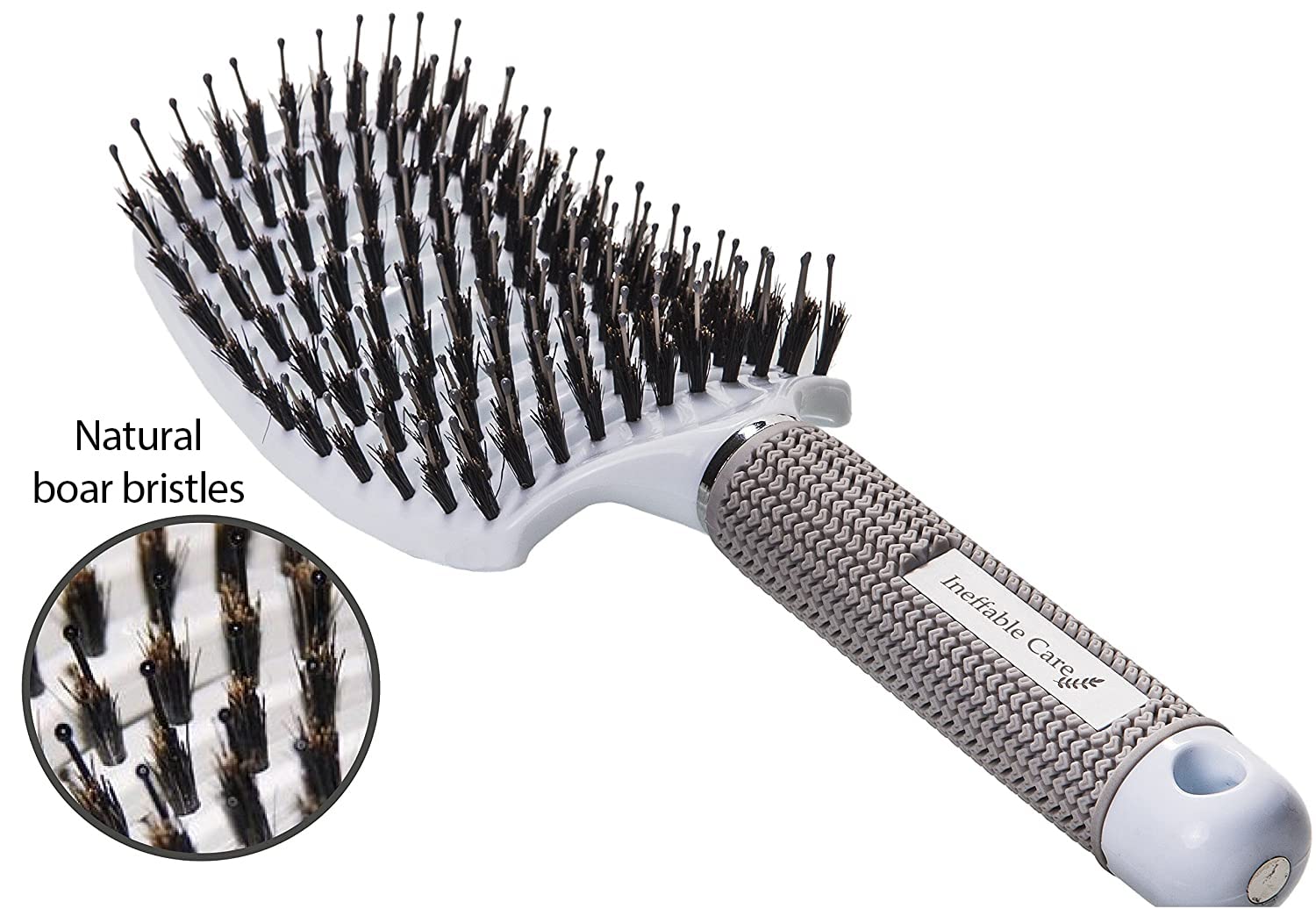 Boar Bristle Hair Brush set β Curved and Vented for Wet and Dry Detangling Hair Brush for Women Long, Thick, Thin, Curly & Tangled Hair Vent Brush - Stocking Stuffers Gift kit