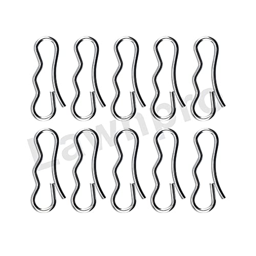 738-04155 Shear Pins(1/4" x 1-3/4") with Clips Compatible with Craftsman/Troy-Bilt/Yard-Man 900 Series Two-Stage Snow Thrower Models, 2007 and After, Replaces for 738-04155 714-04040 (10)