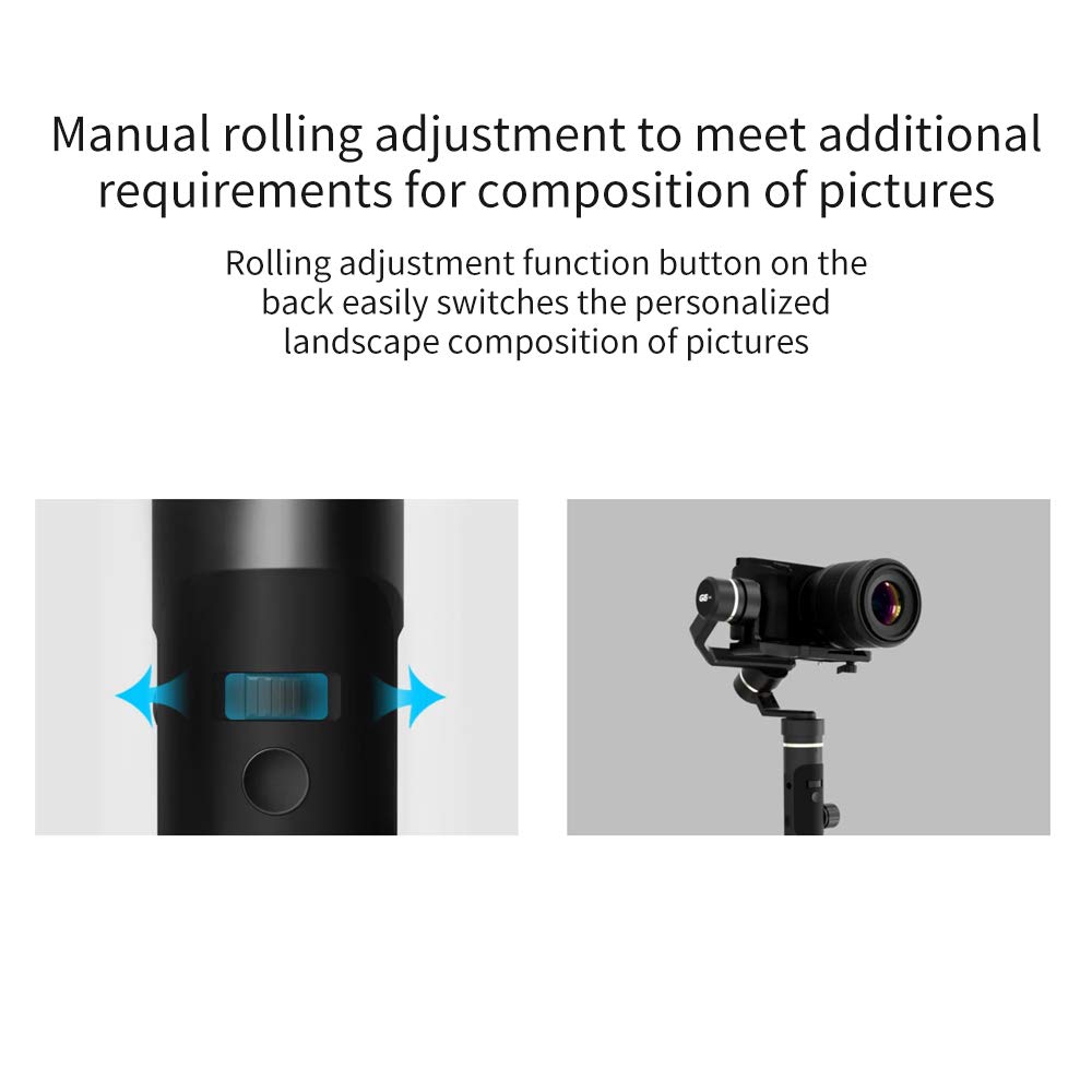 3-axis Stabilizer Smartphone Gimbal for iPhone 12/11 pro Max 8/7 Action Camera Gopro Hero 9/8/7 Samsung Huawei, Sony A6400 A6500 etc. FeiyuTech G6 Plus Handheld