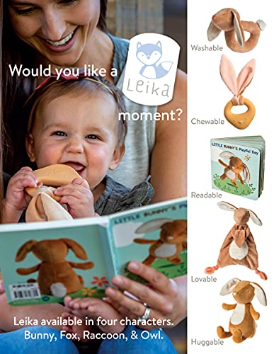 Mary Meyer Baby Rattle Leika Infant Soft Toys, 6-Inches, Little Raccoon