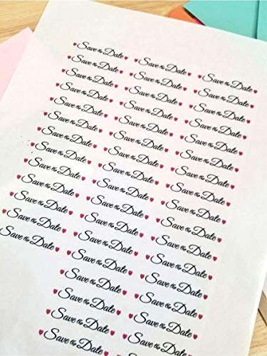 Save The Date Stickers Modern Labels for Wedding Engagement 160 labels, Envelope Seals (arrow)