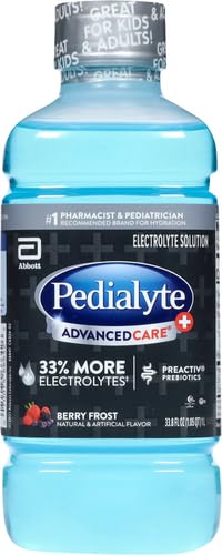 Pedialyte AdvancedCare Plus Berry Frost, 33.8 Fl Oz Bottle