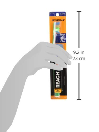 Reach Ultraclean Soft Toothbrush With Free Cover. Assorted Colors