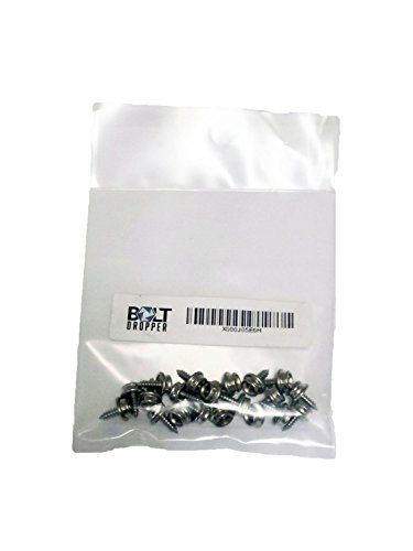 Boat Canvas Snaps 3/8" Inch Diameter, 8 x 3/8" Screw (20 Pack), Stainless Steel Corrosion Resistant Deep Cut Drive Coarse Thread Screw, by Bolt Dropper