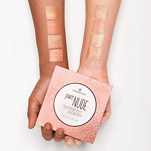 essence | Pure Nude Sunlighter Palette | 4 Breathtaking Highlighter Shades | Vegan | Paraben Free | Cruelty Free