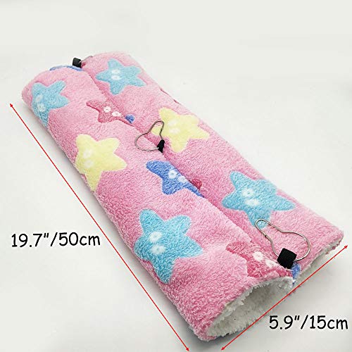 Oncpcare Hanging Tunnel for Small Animals, Hanging Hamster Toys, Sugar Glider Hammock Cage Accessories Bedding for Chinchilla Ferret Squirrel Guinea Pig Rat Playing Sleeping