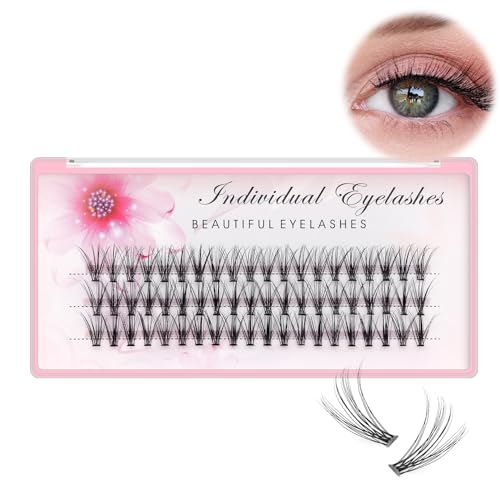 Bodermincer Grafting False Eyelashes 20D Soft 0.07 C Curl Lash Clusters Lash Extension Kit Individual Eyelashes Silk False Eye Lashes Extensions (14mm)