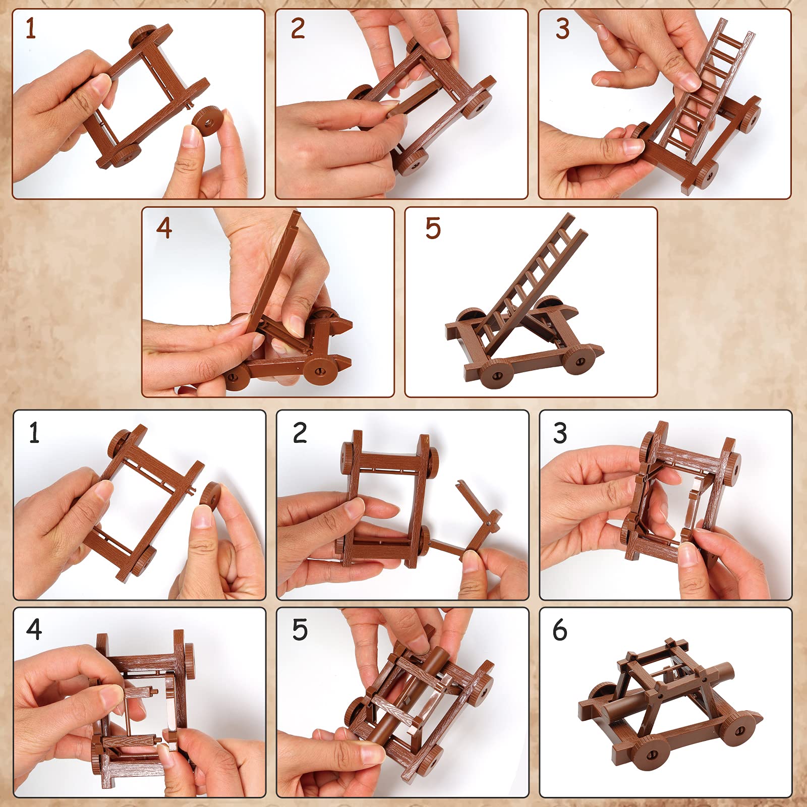 Amor Present Medieval Knights Toys, Knight Action Figurines for Kids