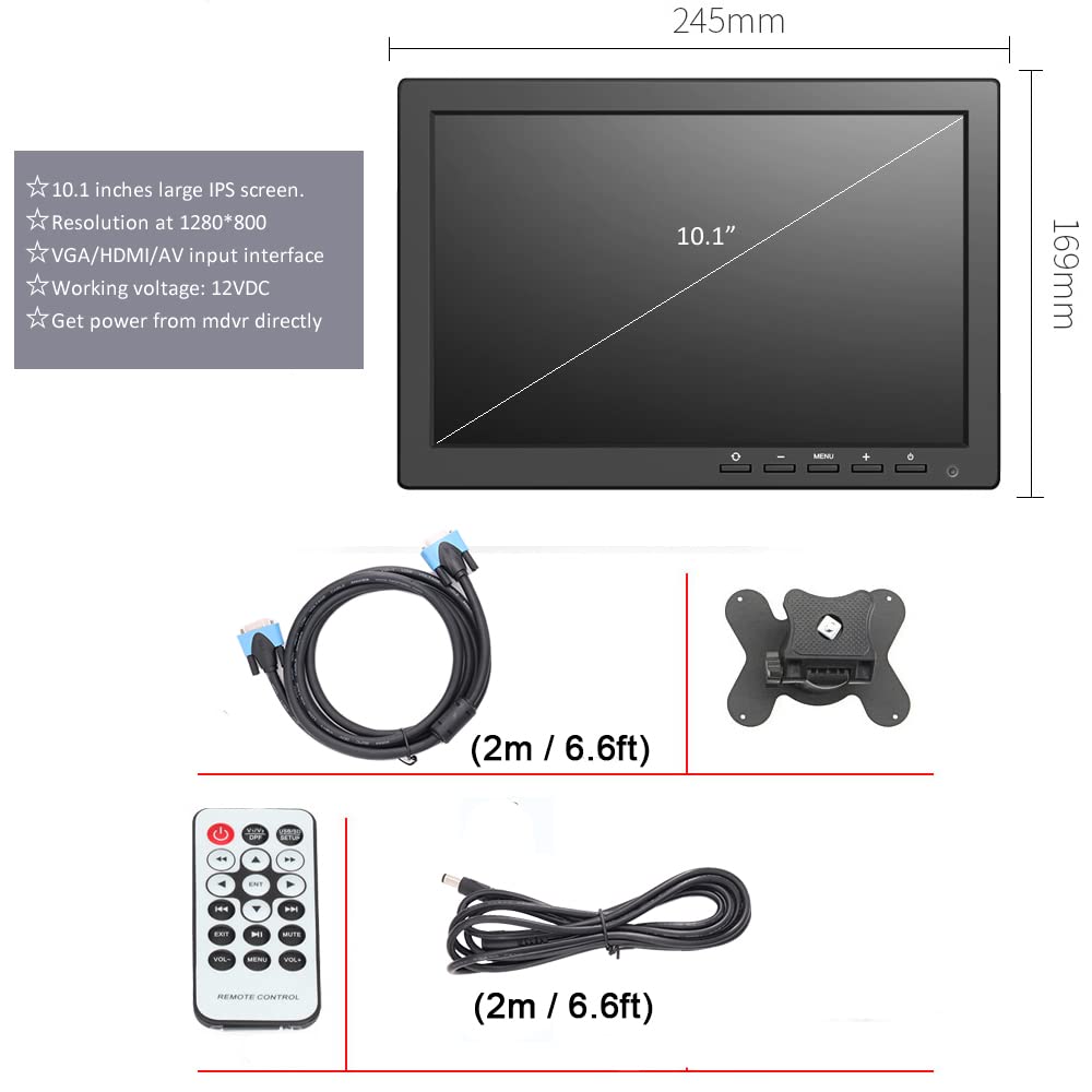 JOINLGO 8-CH Mobile DVR Backup Camera System 10" HD Screen Remote Monitor on PC Phone GPS WiFi 4G SIM 1080 Vehicle Car DVR MDVR Video Recorder with Mini Waterproof Car Cameras for Truck/RV/Bus