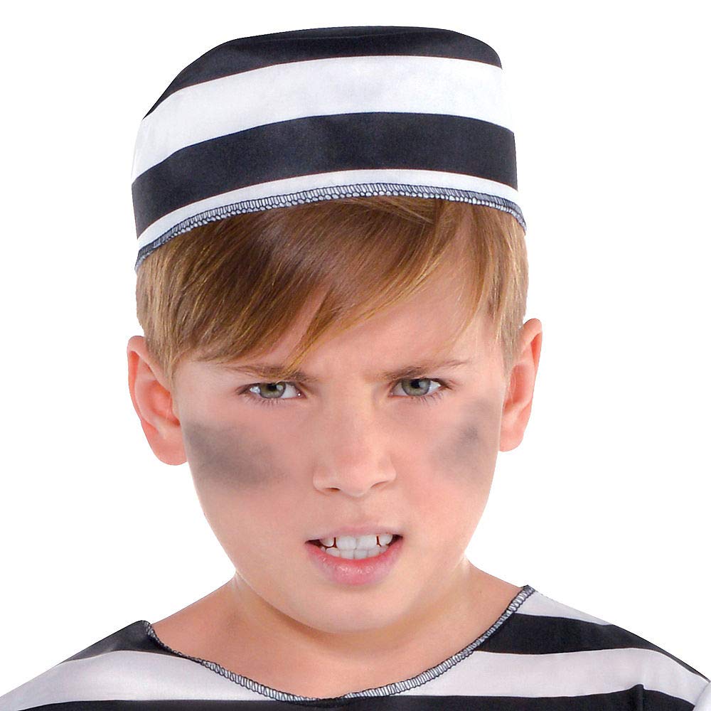 amscan Boys Mischief Maker Prisoner Costume - Small (4-6), White/Black