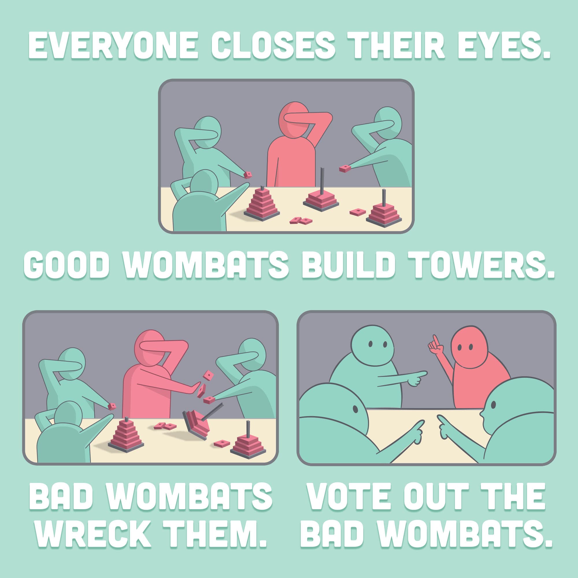 Exploding Kittens Hand to Hand Wombat Card Game Fun Family Card Games for Adults Teens & Kids - Fun Party Games, 3-6 Players