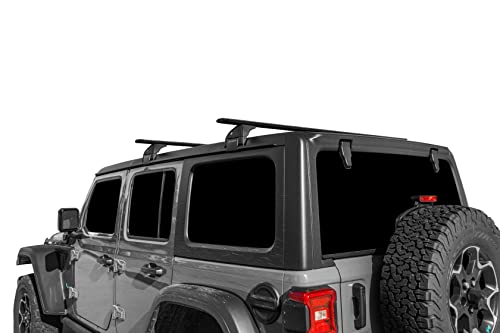 Antidote Outdoors Cross Bars Roof Rail Racks Fit for Jeep Wrangler JK JL Gladiator JT 2007-2023 Crossbars
