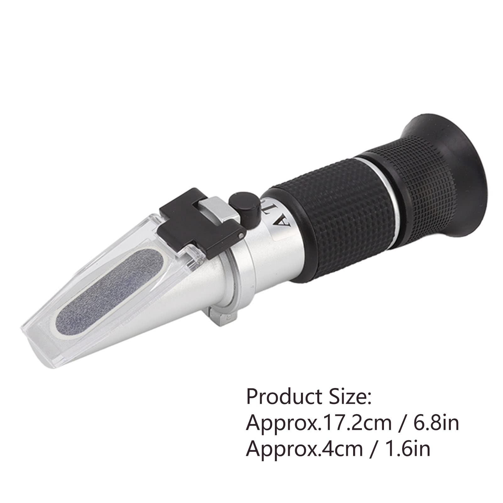 3 in 1 Refractometer, Clear Display Accurate Data Brix Refractometer High Accuracy Plastic Aluminum Adjustable Eyepiece for Food Industry