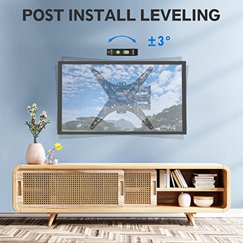 MOUNTUP TV Wall Mount, TV Mount Swivel and Tilt Full Motion for Most 26-55 Inch LED LCD Flat Curved TVs with Single Stud Articulating Arm, Wall Mount TV Bracket up to VESA 400x400mm & 88lbs, MU0014