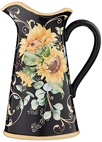 Certified International Sunflower Fields 96 oz. Pitcher, Multi Colored