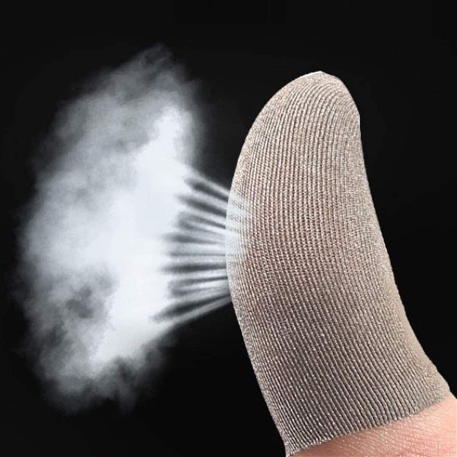 XJXJ 10pcs Screen Touch Finger Sleeve Breathable Anti-Sweat Finger Protector Game Finger Cover Finger Cot for Mobile Phone fingerless work gloves