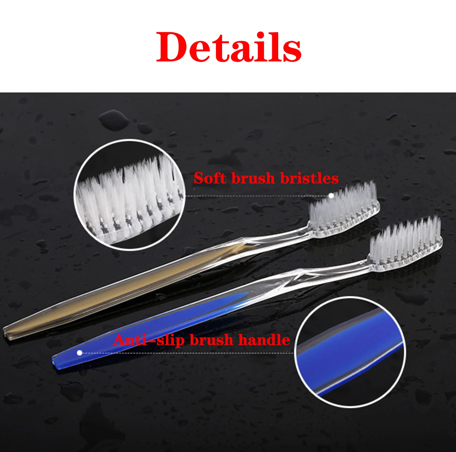 300PCS Disposable Toothbrushes Individually Wrapped Toothbrushes Soft Bristle Manual Toothbrush Set for Adults Kids Travel Hotel Guest