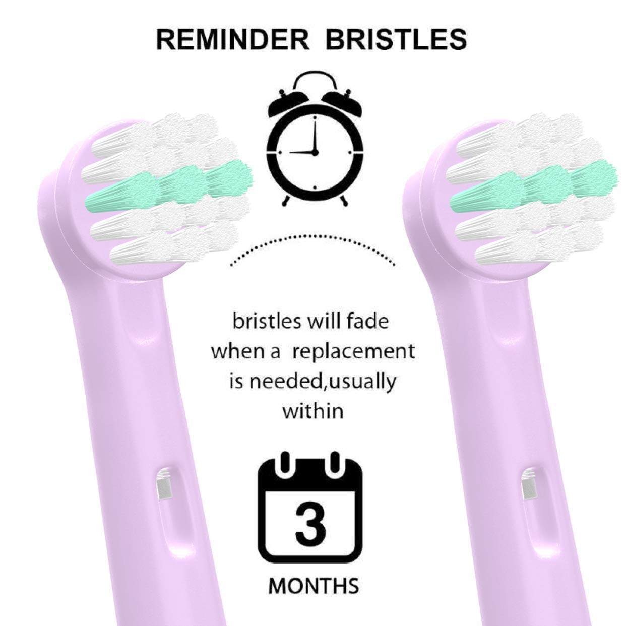 VINFANY 8PCS Toothbrush Head for Oral b,Replacement Toothbrush Heads Compatible for Braun Electric Rechargeable Toothbrush, for Vitality 3D All 8 Pack