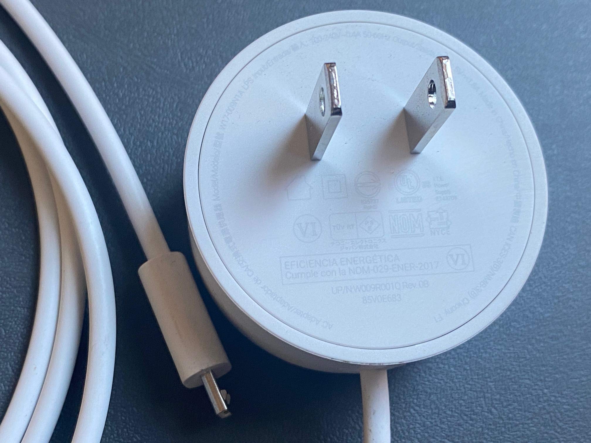 Google Home Mini AC Adapter Micro-USB Power Supply White (W17-009N1A)
