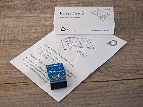 Phoscon RaspBee II - Universal Raspberry Pi Zigbee 3.0 Gateway, Includes deCONZ App, Home Automation, Home Assistant, ioBroker, Zigbee2MQTT