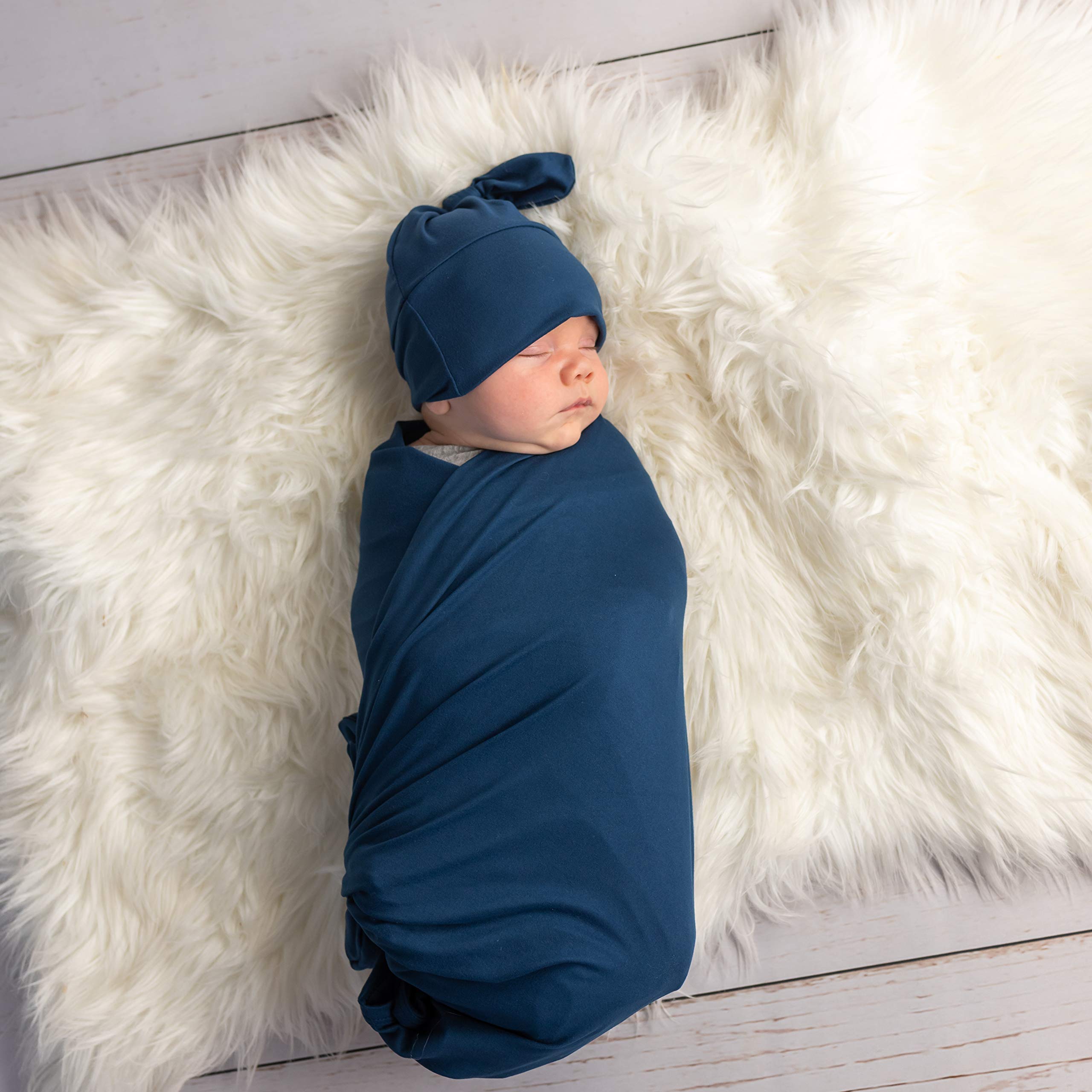 Newborn Swaddle - Adjustable Infant Swaddle Blankets Wrap for Baby Boy Girl, Motif Cotton Sleepsack, Baby Swaddles 0-3 Months