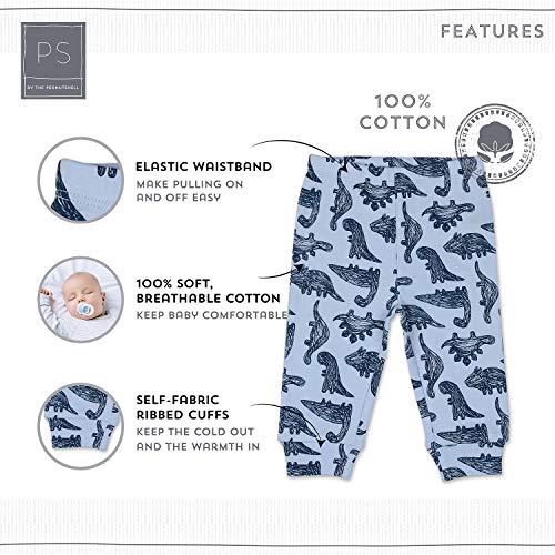 The Peanutshell 5 Pack Pants Set for Baby Boys | Sizes Newborn to 24 Months (Newborn)