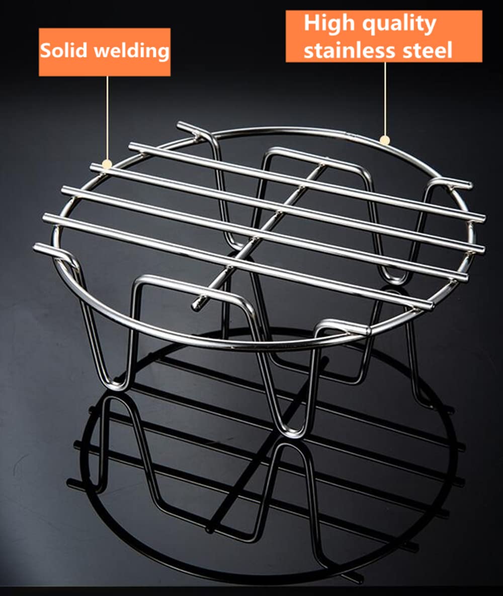 3 Pack Round Cooling Steaming Cake Rack, Stainless Steel Circular Wire Baking Rack for Air Fryer, Stockpot, Pressure Cooker (6/7/8 Inch)