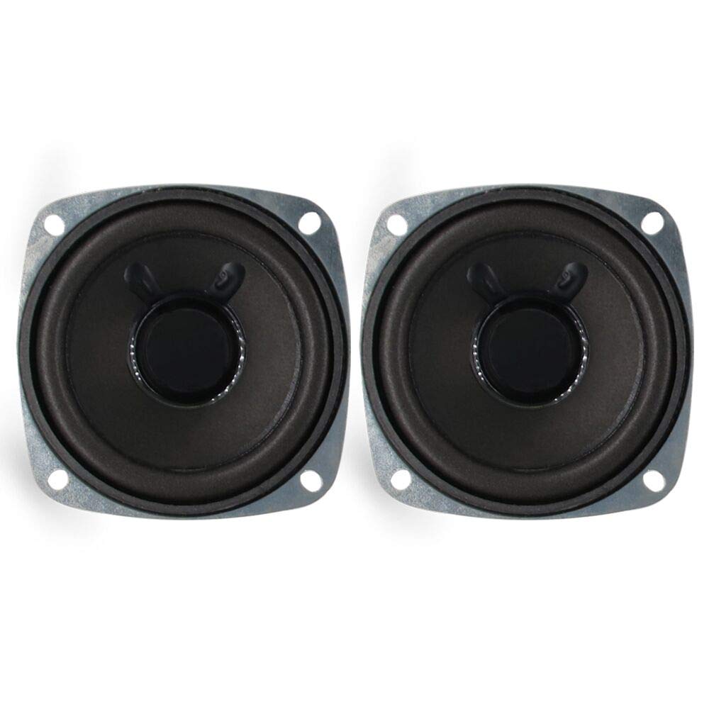 HZPOWEN 10W Mini 3" HiFi Full Range Speaker 8 Ohm Anti-Magnetic Audio 2.0/2.1 Home Stereo Woofer Loudspeaker 90dB High Sensitivity for DIY Boom Box Satellites Speaker
