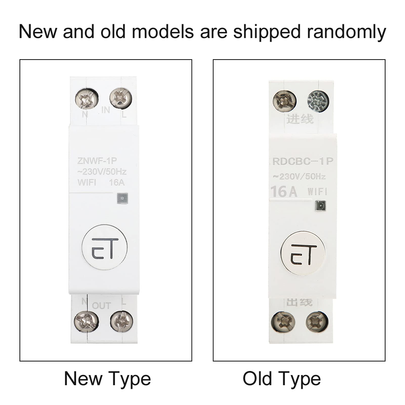 Smart Breaker 1P AC230V IP20 Intelligent Circuit Breaker Remote Control Miniature Circuit Breakers Switch Overload for Distribution Box (1P 16A)